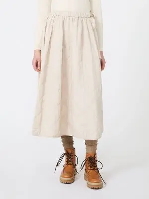 Max Mara Technical Plain-weave Fabric Flared Skirt