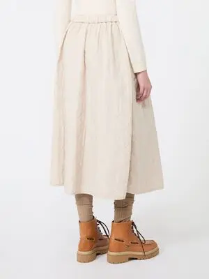 Max Mara Technical Plain-weave Fabric Flared Skirt