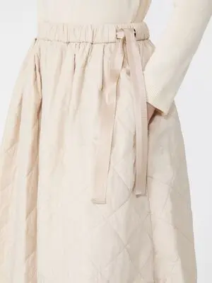 Max Mara Technical Plain-weave Fabric Flared Skirt
