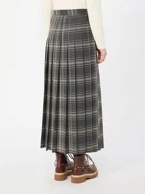 Max Mara Wool Batavia Pleated Skirt