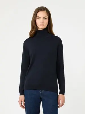 Max Mara Wool And Silk Knit Turtleneck