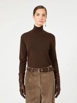 Max Mara Wool And Silk Knit Turtleneck
