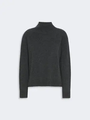 Max Mara Carded Wool And Cashmere Yarn Sweater - Dark Grey