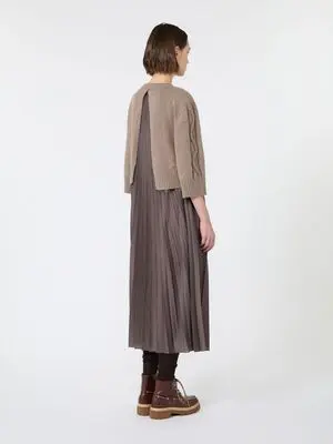 Max Mara Jersey Dress With A Wool Top