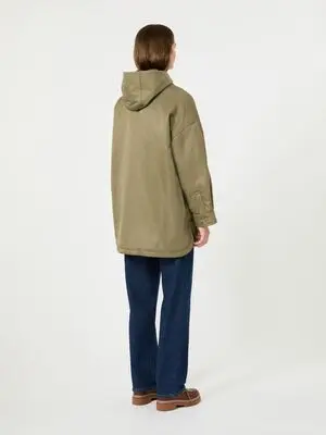 Max Mara Reversible Down Jacket In Water-repellent Twill