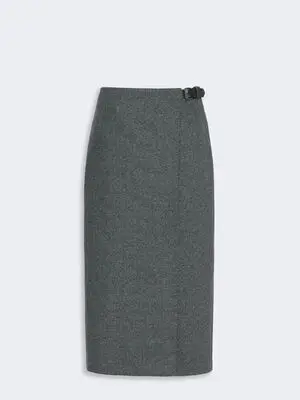 Max Mara Jacquard Jersey Skirt - Medium Grey
