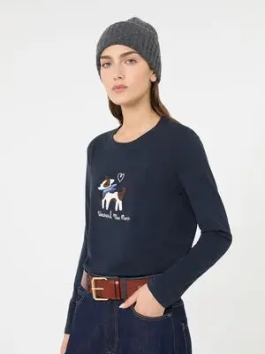Max Mara Long-sleeved Jersey T-shirt