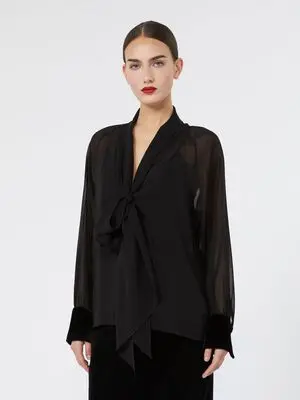 Max Mara Silk Georgette Blouse