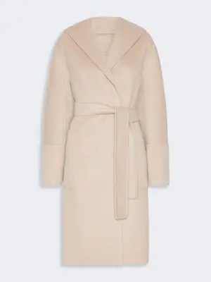 Max Mara Wool And Cashmere Robe Coat - Beige