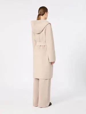 Max Mara Wool And Cashmere Robe Coat - Beige