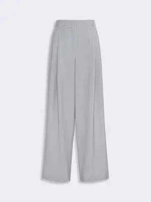 Max Mara Woollen Cloth Trousers - Light Grey