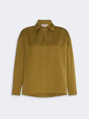Max Mara Cotton-blend Satin Blouse