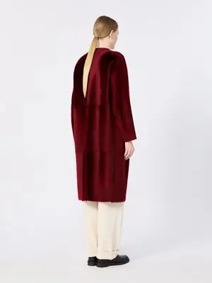 Max Mara Sheepskin Midi Coat