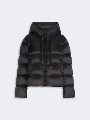 Max Mara Short Water-repellent Plain-weave Fabric Puffer Jacket