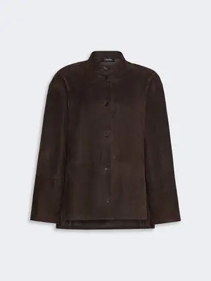 Max Mara Suede Mandarin-neck Jacket