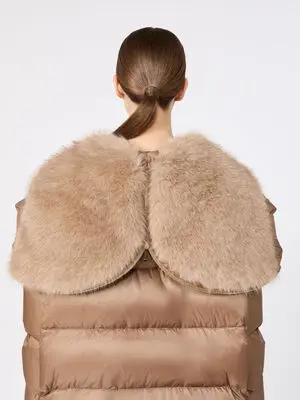 Max Mara Roomy Iridescent Plain-weave Fabric Puffer Jacket