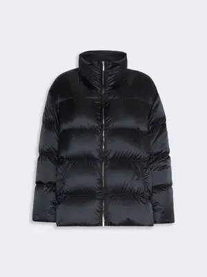 Max Mara Roomy Puffer Jacket In Water-repellent Plain-weave Fabric - Black