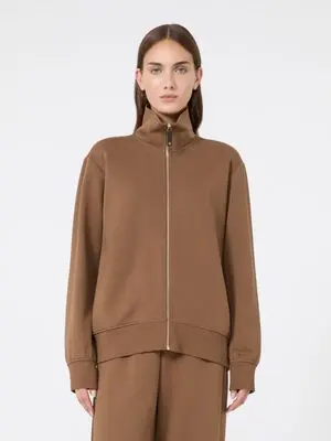 Max Mara Technical Cotton Jersey Sweatshirt