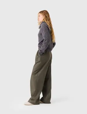 Maje Zip-neck Yak Sweater