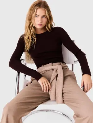 Maje Second-skin Round Neck Jumper