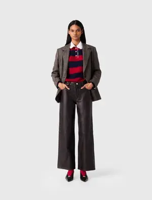 Maje Leather Trousers