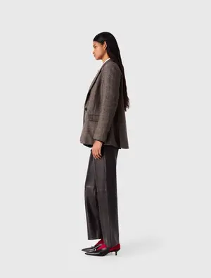 Maje Leather Trousers
