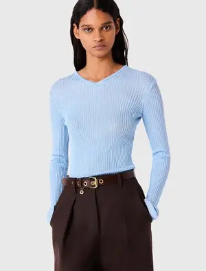 Maje Lurex Knit Jumper