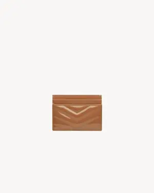 Saint Laurent Cassandre Card Case In Patent Leather