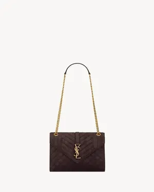 Saint Laurent Envelope Medium In Suede