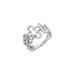 LUCY QUARTERMAINE Solid Sterling Splash Ring - Silver