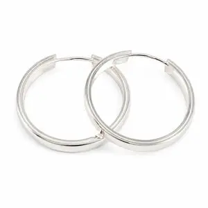 BELLUS DOMINA Thick Flat Hoop Earrings