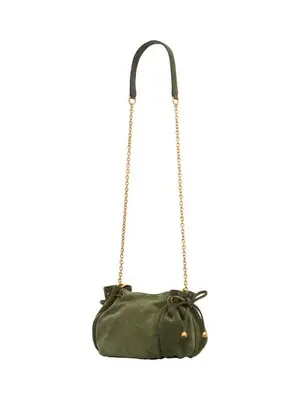 Gerard Darel Drawstring Chain Strap Crossbody Bag