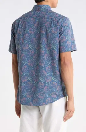Reyn Spooner Blossom Harmony Button-down Shirt - Navy