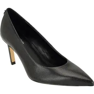 Calvin Klein Bazey Leather Pump - Black