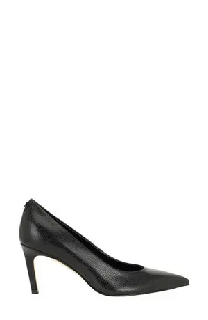 Calvin Klein Bazey Leather Pump - Black