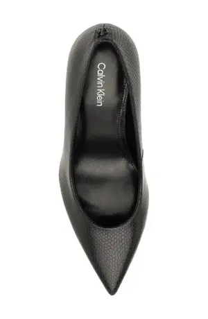 Calvin Klein Bazey Leather Pump - Black