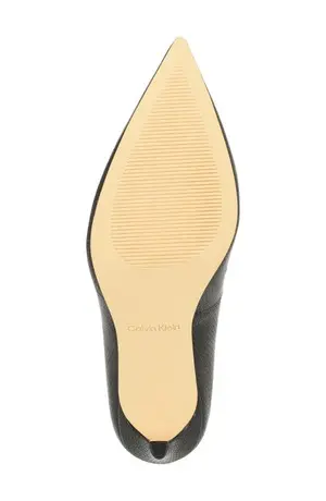 Calvin Klein Bazey Leather Pump - Black