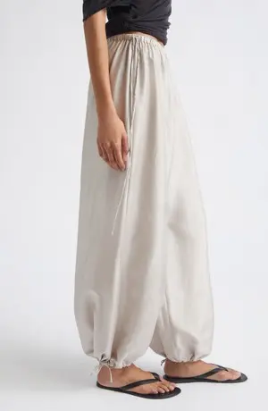ST. AGNI Adjustable Silk Balloon Pants