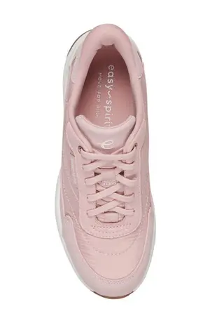 Easy Spirit Ace Quilted Paneled Sneakers - Light Pink