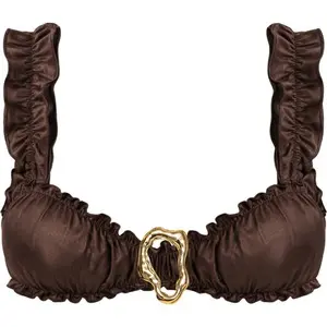IVY SWIMWEAR Carmela Bikini Top - Dark Brown