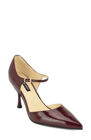 Nine West Piraye Faux Leather Mary Jane Pump Dark Red