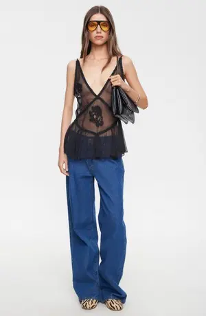 Lioness Sheer Luck Peplum Camisole