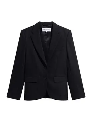Gerard Darel Justi Pinstripe Suit Blazer