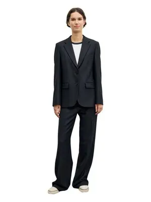 Gerard Darel Justi Pinstripe Suit Blazer