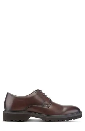 Rockport Max Leather Plain Toe Derby - Brown Leather