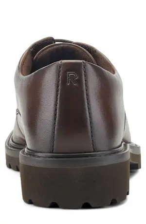 Rockport Max Leather Plain Toe Derby - Brown Leather