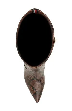 Tommy Hilfiger Derisa Knee High Faux Leather Boot - Cognac