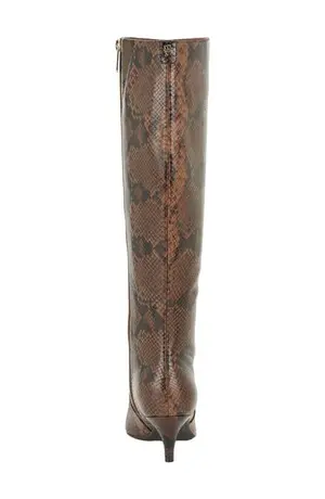 Tommy Hilfiger Derisa Knee High Faux Leather Boot - Cognac
