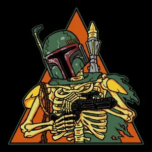STAR WARS Gray Boba Fett Skeleton Sweatshirt