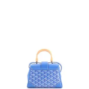 Goyard Saigon Top Handle Bag Coated Canvas With Leather Mini